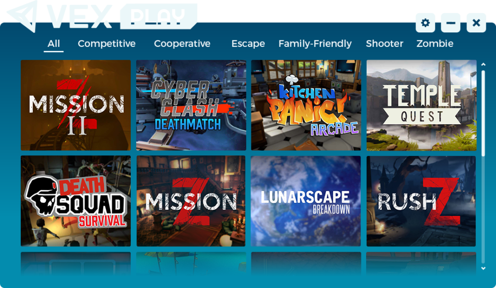 VR Launcher | VEX Play | VR Arena Features for operators